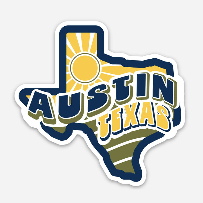 Austin, Texas Local Stickers & Texas Stickers | Gusto Graphic Tees