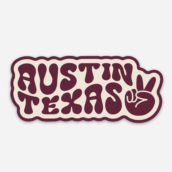 Austin, Texas Local Stickers & Texas Stickers | Gusto Graphic Tees