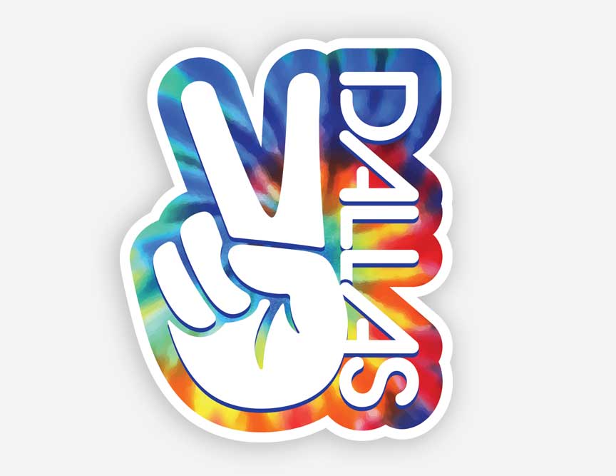 Groovy Dallas | Dallas Texas Sticker | Gusto Graphic Tees