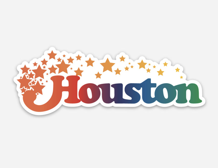 Houston Texas Stars Sticker | Houston Texas Sticker | Gusto Graphic Tees