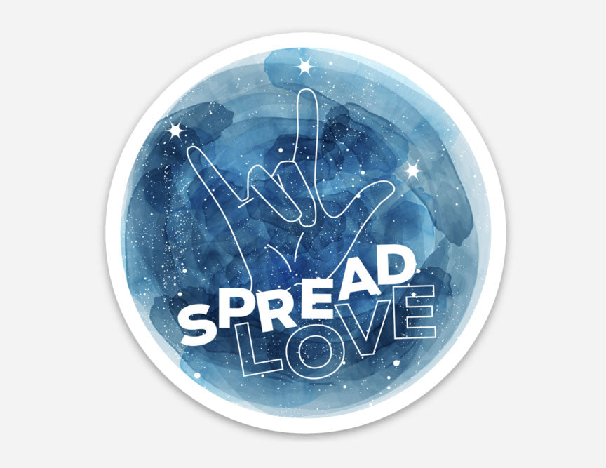 Spread Love Sticker | Vinyl Sticker | Gusto Graphic Tees