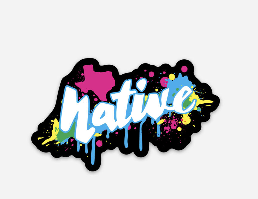 Texas Native Sticker | Texas Vinyl Sticker | Gusto Graphic Tees