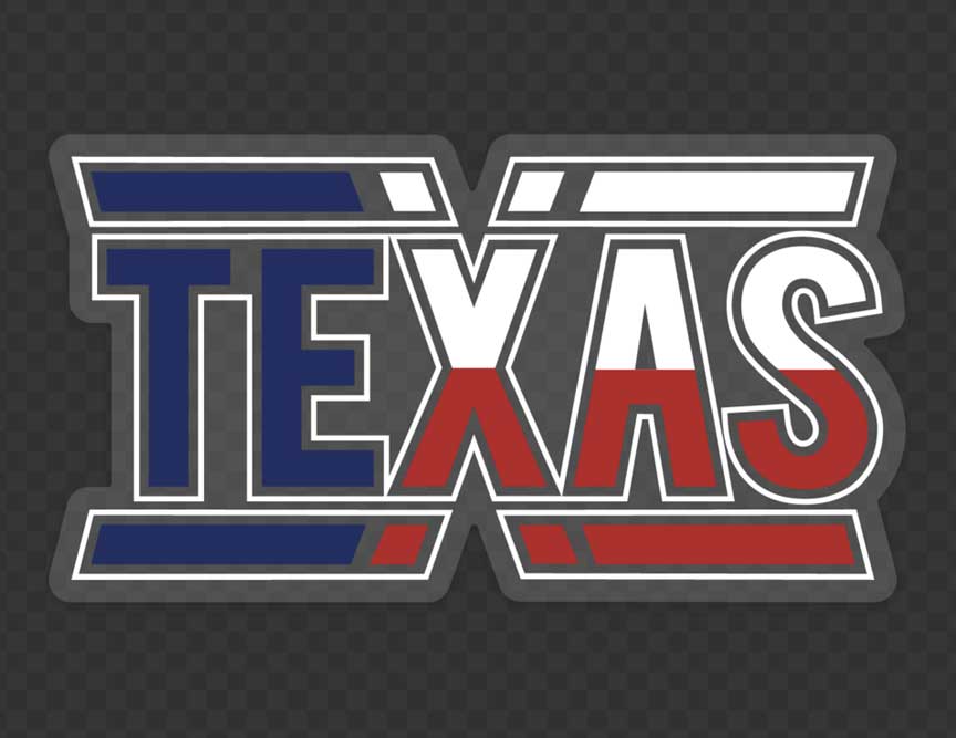 teXas Clear Sticker | Texas Vinyl Sticker | Gusto Graphic Tees
